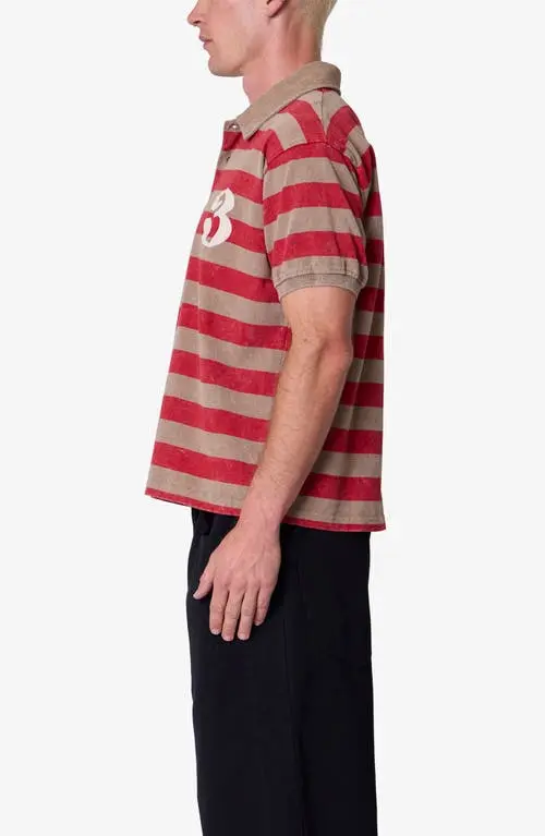 Mnml Striped Short Sleeve Rugby Shirt