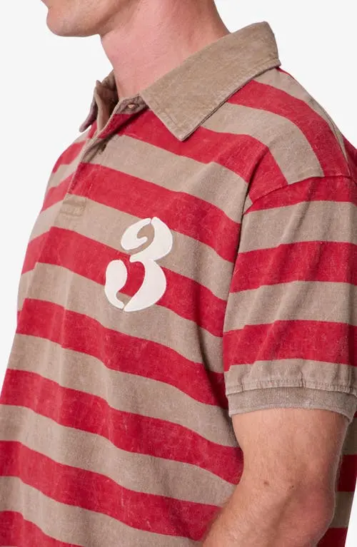 Mnml Striped Short Sleeve Rugby Shirt