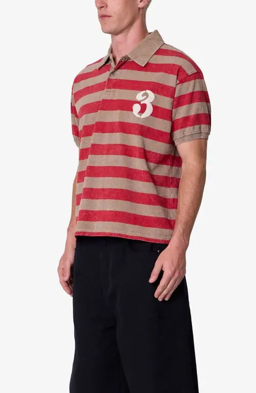 Mnml Striped Short Sleeve Rugby Shirt