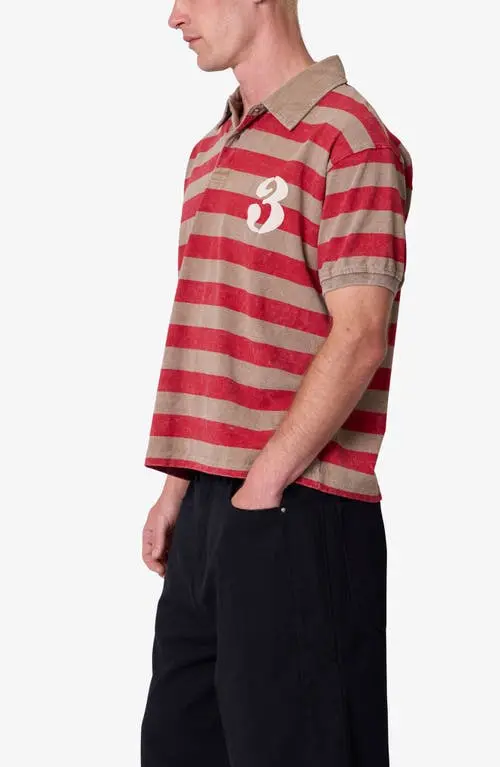 Mnml Striped Short Sleeve Rugby Shirt