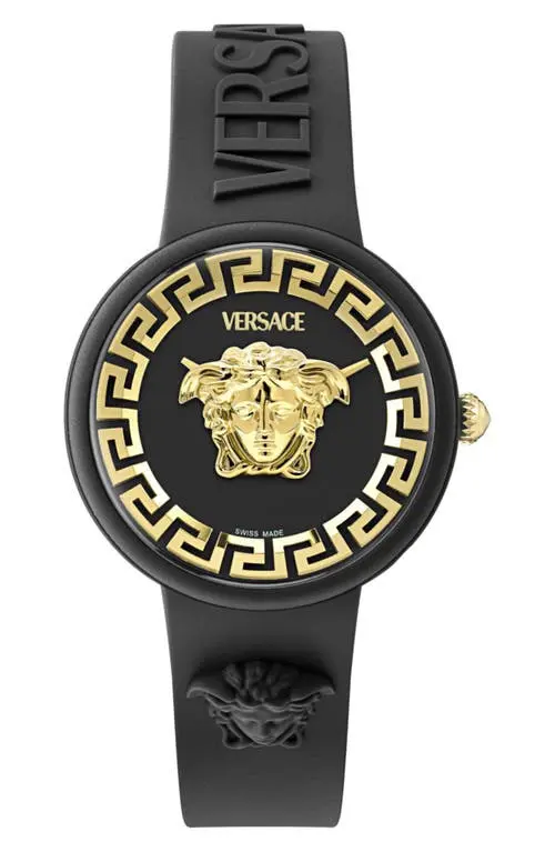 Versace Medusa Pop Silicone Strap Watch