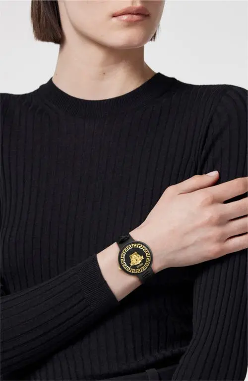 Versace Medusa Pop Silicone Strap Watch