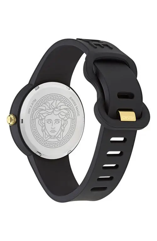 Versace Medusa Pop Silicone Strap Watch