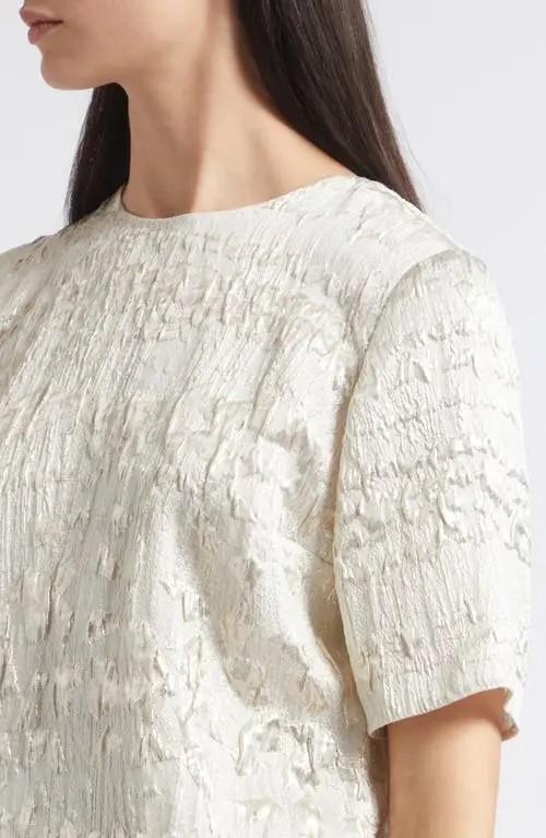 Partow Dina Textured Silk Blend Top