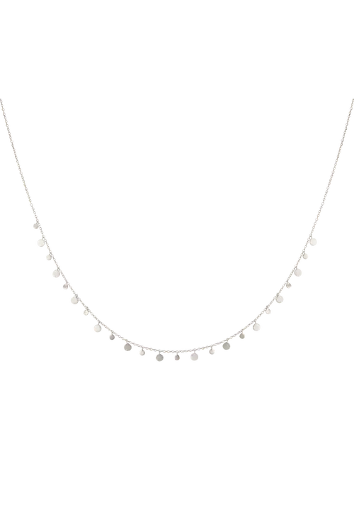 MURKANI Plated Brass Coin Choker Necklace - Silver