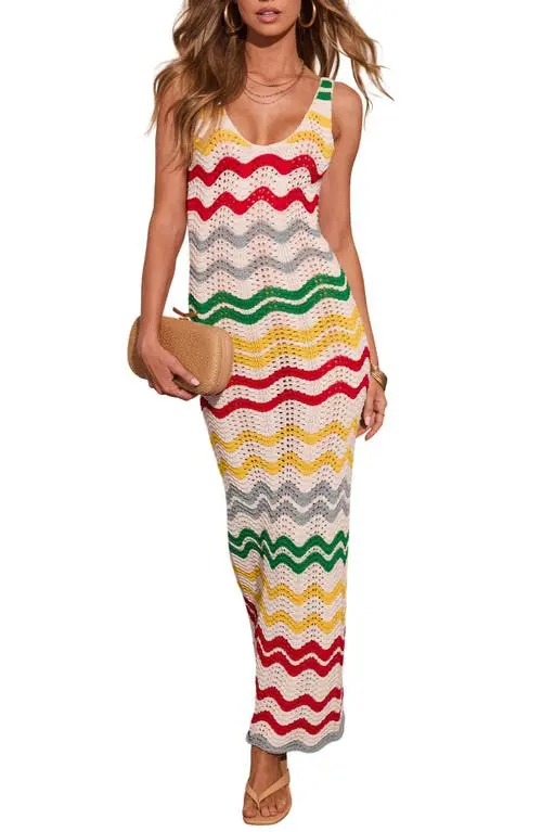 VICI Gerie Open Stitch Maxi Sweater Dress