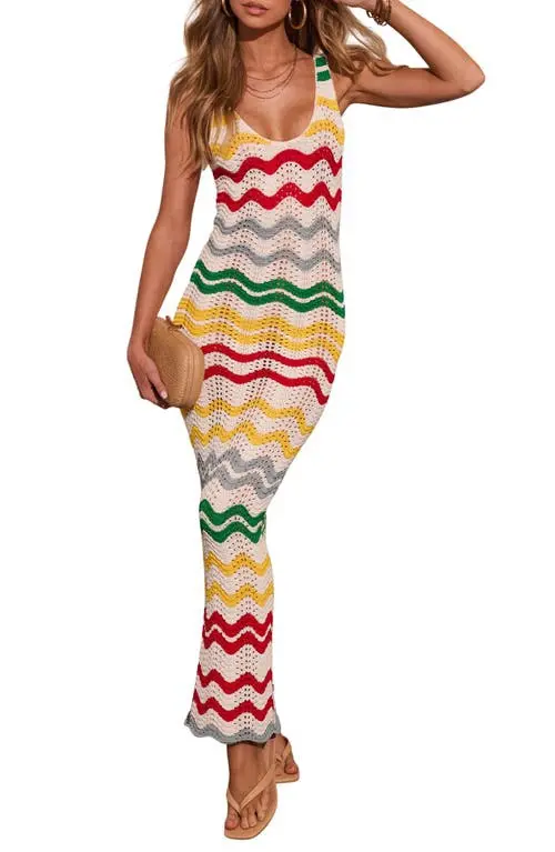 VICI Gerie Open Stitch Maxi Sweater Dress