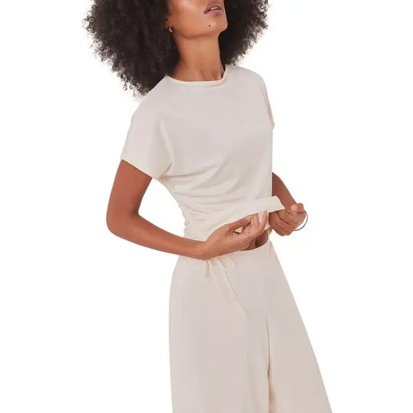Mint Velvet Jersey Ruched Tie Detail Top