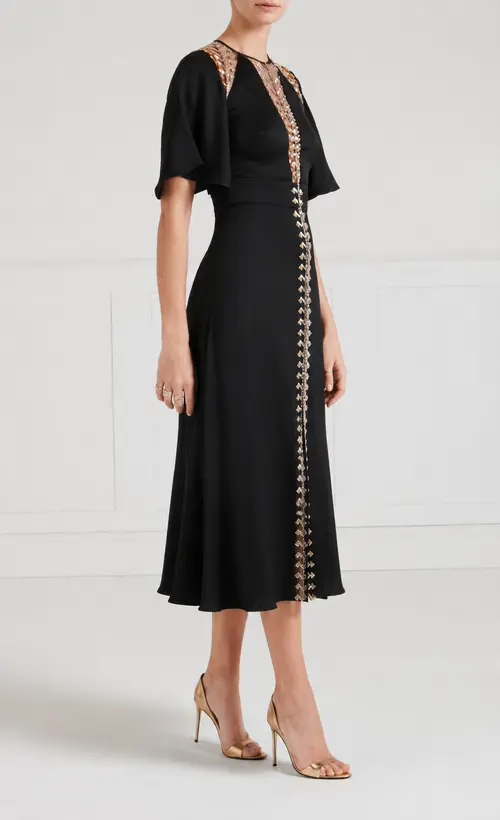 TEMPERLEY LONDON Embellished Midi Dress