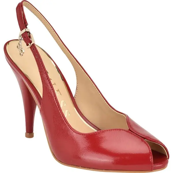 Guess Ilovea Slingback Pump - Red