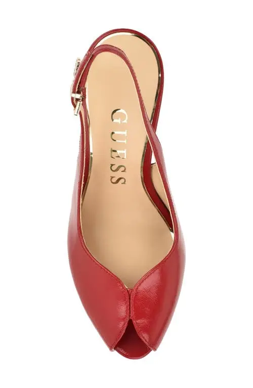 Guess Ilovea Slingback Pump - Red