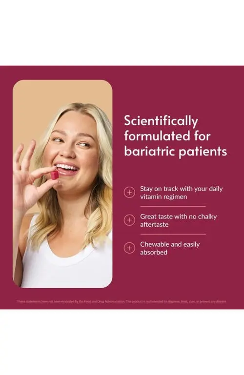BARIATRIC ADVANTAGE Multi Chewy Bite Soft Chew Multivitamin Supplement 60 Count
