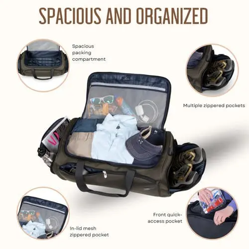 SKYWAY Sigma 7.0 Softside Carry On Weekender Duffel Bag - Pine