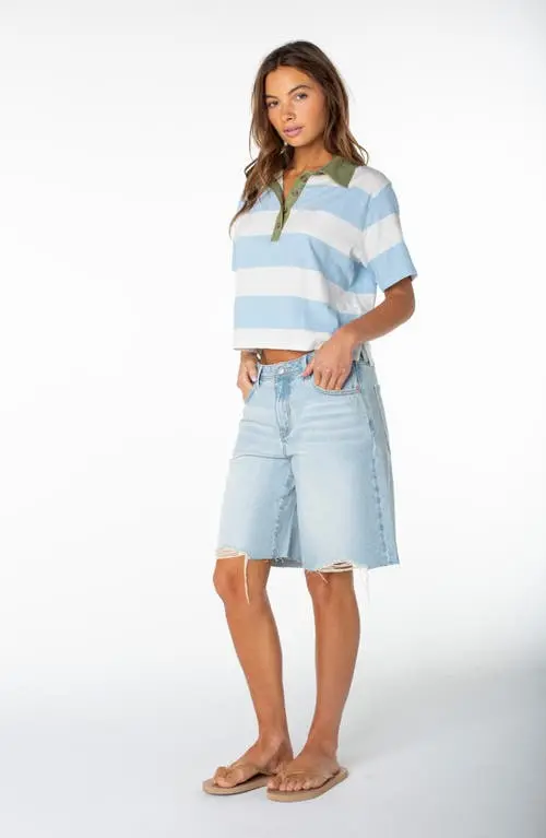 Roxy Brookview Striped Cropped Polo Shirt