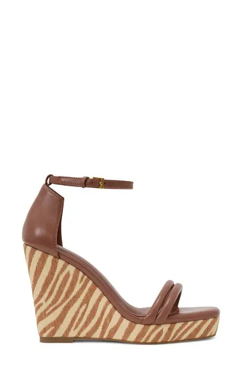 REISS Hazel Leather Wedge Sandal