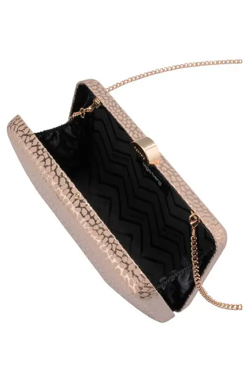 OLGA BERG Frankie Embossed Clutch