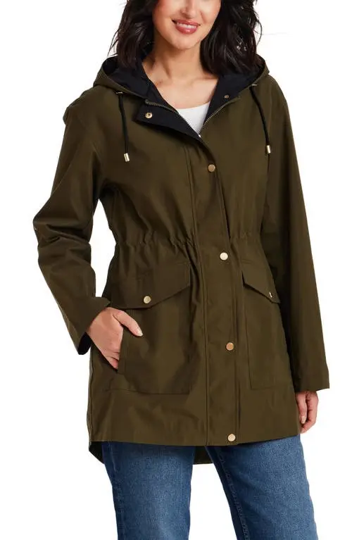 Gallery Water Resistant Rain Coat - Olive