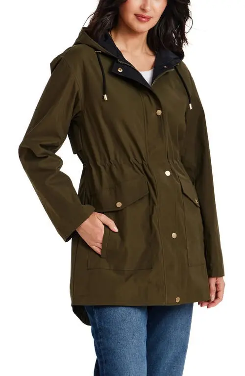 Gallery Water Resistant Rain Coat - Olive