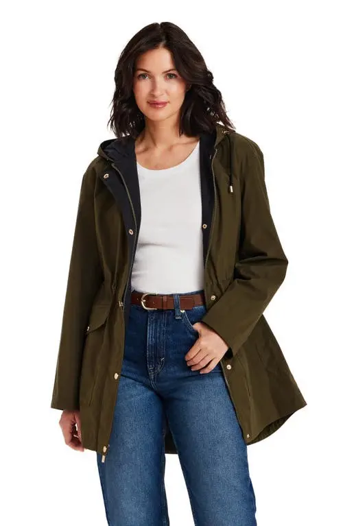 Gallery Water Resistant Rain Coat - Olive