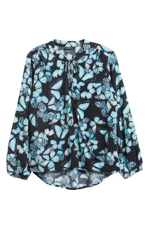 APNY Butterfly Print Long Sleeve Top