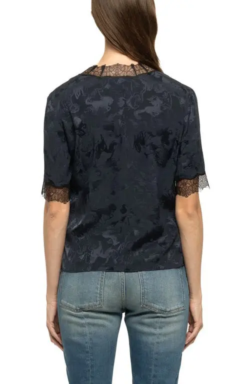 Zadig&Voltaire Tedoxa Horse Jacquard Silk Top