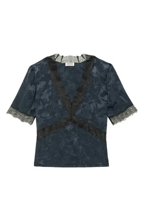 Zadig&Voltaire Tedoxa Horse Jacquard Silk Top