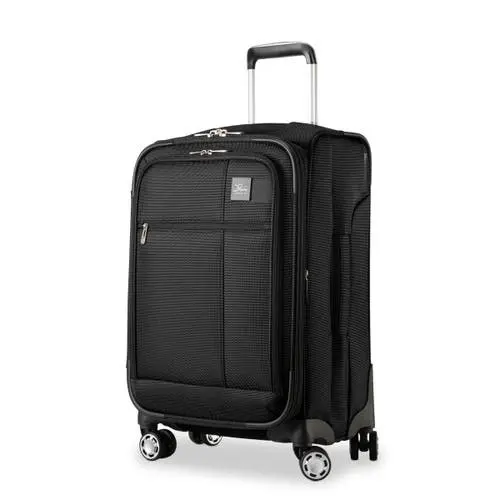 SKYWAY Sigma 7.0 Softside Expandable 20" Carry On Spinner Luggage - Black