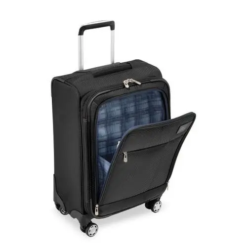SKYWAY Sigma 7.0 Softside Expandable 20" Carry On Spinner Luggage - Black