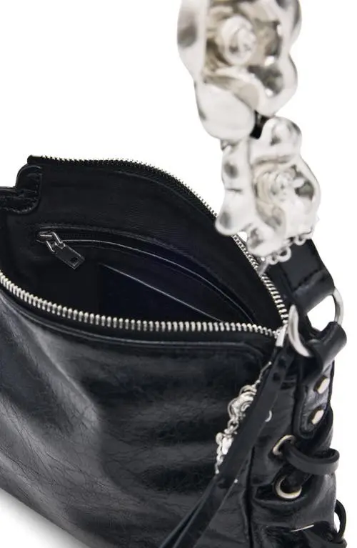 Desigual Faux Leather Crossbody Bag With Charm Detail