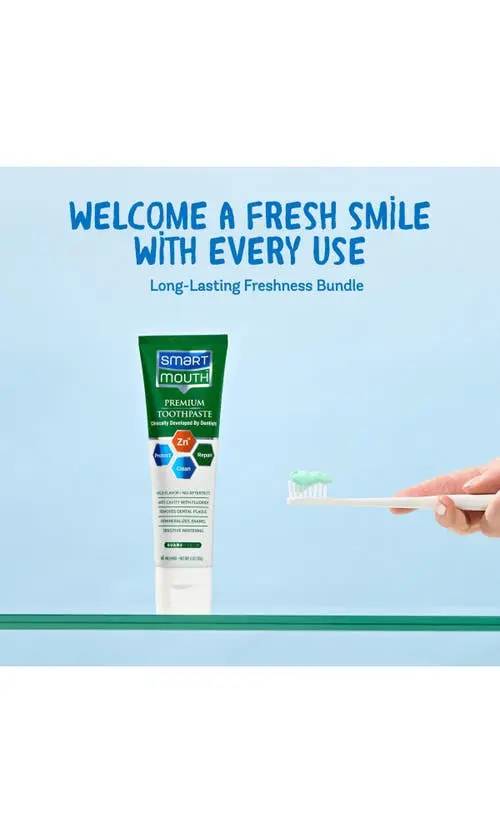 SMARTMOUTH Anti-cavity Fluoride Whitening Toothpaste 6 Oz