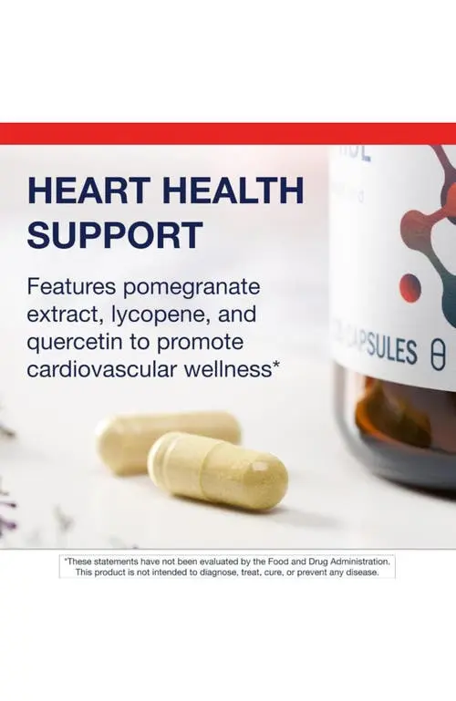 METAGENICS Cardiolux Advanced Heart Health Cholesterol Support Supplement 120 Capsules
