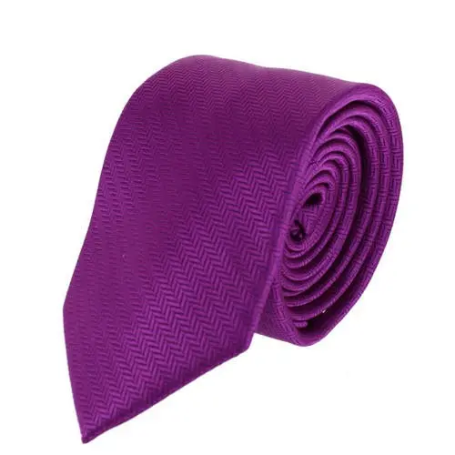 ASCENTIX Etched Herringbone Necktie - Purple