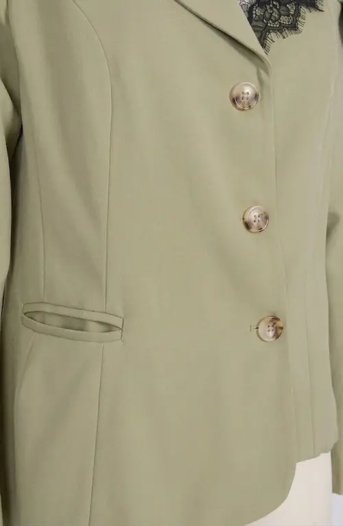 MODENAIRE Asymmetric One Shoulder Tailored Blazer Jacket