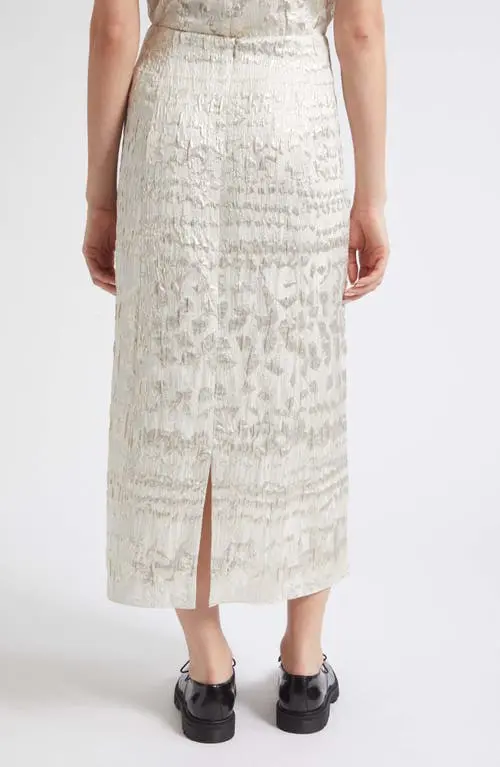 Partow Alina Textured Silk Blend A-line Skirt