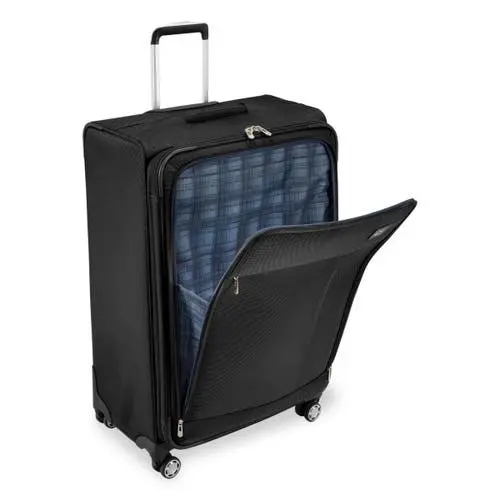 SKYWAY Sigma 7.0 Softside Expandable 28" Large Checked Spinner Luggage - Black