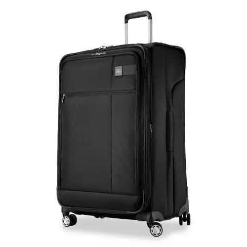 SKYWAY Sigma 7.0 Softside Expandable 28" Checked Spinner Luggage - Black
