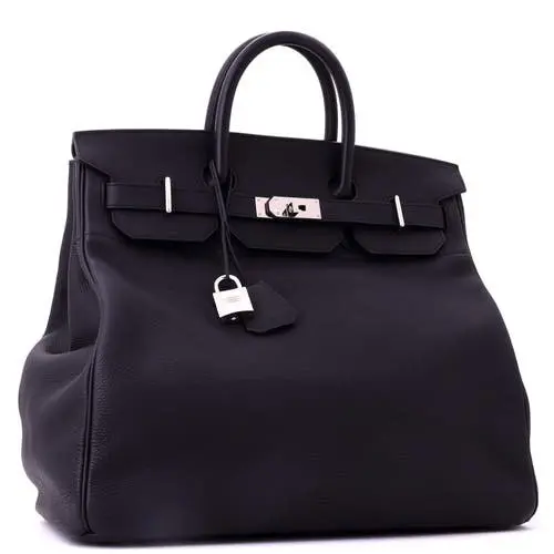 Hermès Hac Birkin Bag Black Togo With Palladium Hardware 40