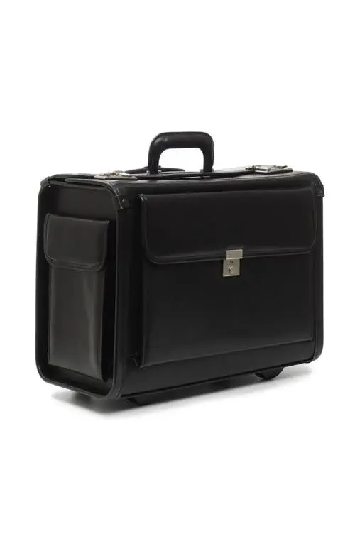 KORCHMAR Mobilemax 18" Wheeled Leather Catalog Case
