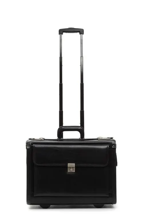 KORCHMAR Mobilemax 18" Wheeled Leather Catalog Case