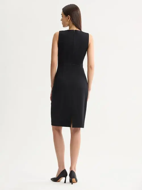 Misook Luxestretch Contrast Stitch Sheath Dress