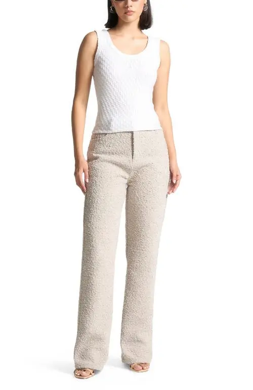 Manière De Voir Boucle Straight Leg Jeans - Beige