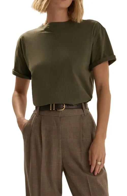 FAVORITE DAUGHTER The Everyday Organic Cotton T-shirt - Army