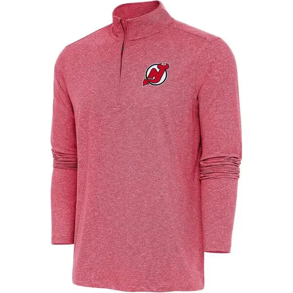 ANTIGUA New Jersey Devils Quarter-zip Pullover Top