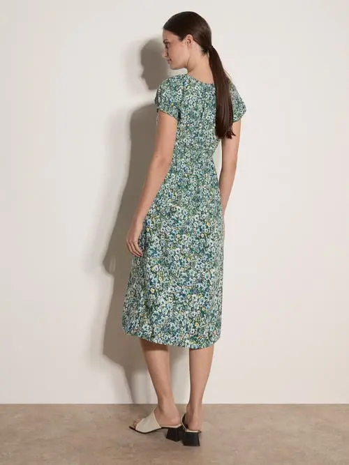 APRICOT Milkmaid Midi Dress