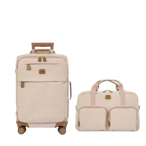 Bric'S Volterra 21" Carry-on Spinner And 18" Boarding Duffle Luggage Set - Bordeaux