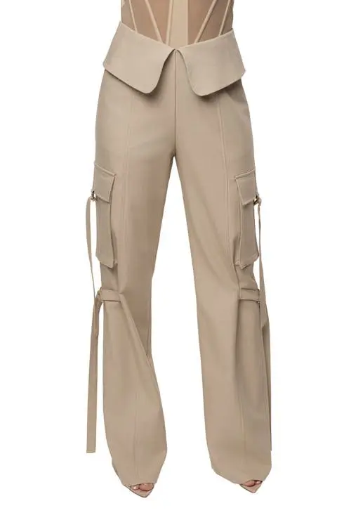 JLUXLABEL Downtown Cargo Pants With Decorative Straps And D-ring Accents