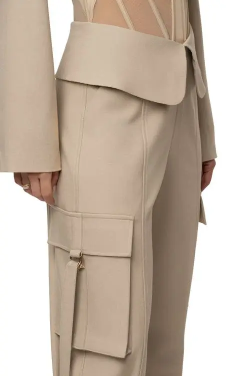 JLUXLABEL Downtown Cargo Pants With Decorative Straps And D-ring Accents