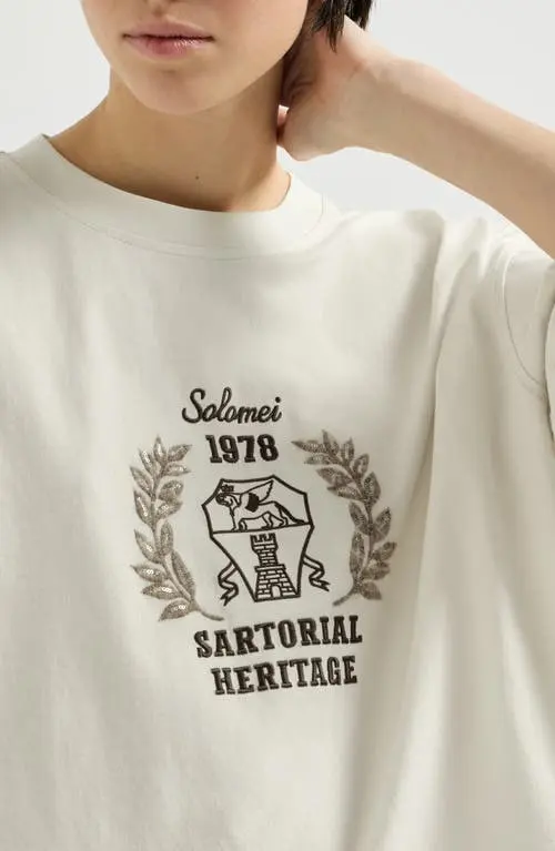 Brunello Cucinelli Cotton Jersey T-shirt With Embroidery