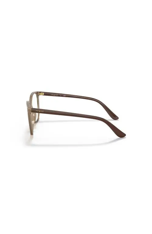 VOGUE EYEWEAR 52mm Rectangle Optical Glasses