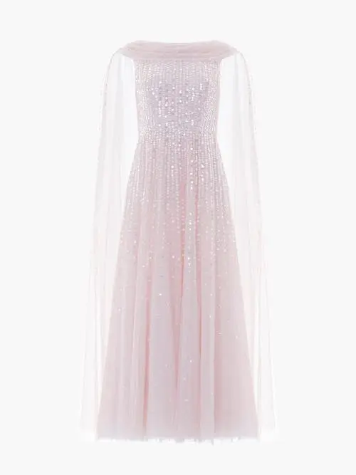 NEEDLE & THREAD Moonlight Sequin Ankle Gown